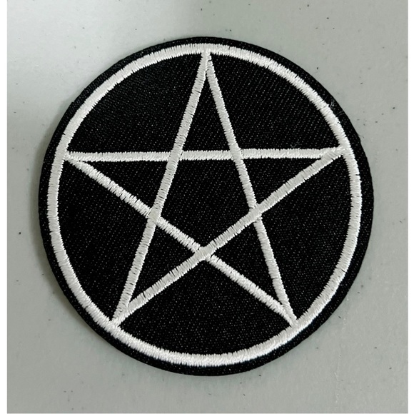 Other | Wicca Pentagram Pentacle Witch Goth Ironon Sewon Patch For ...
